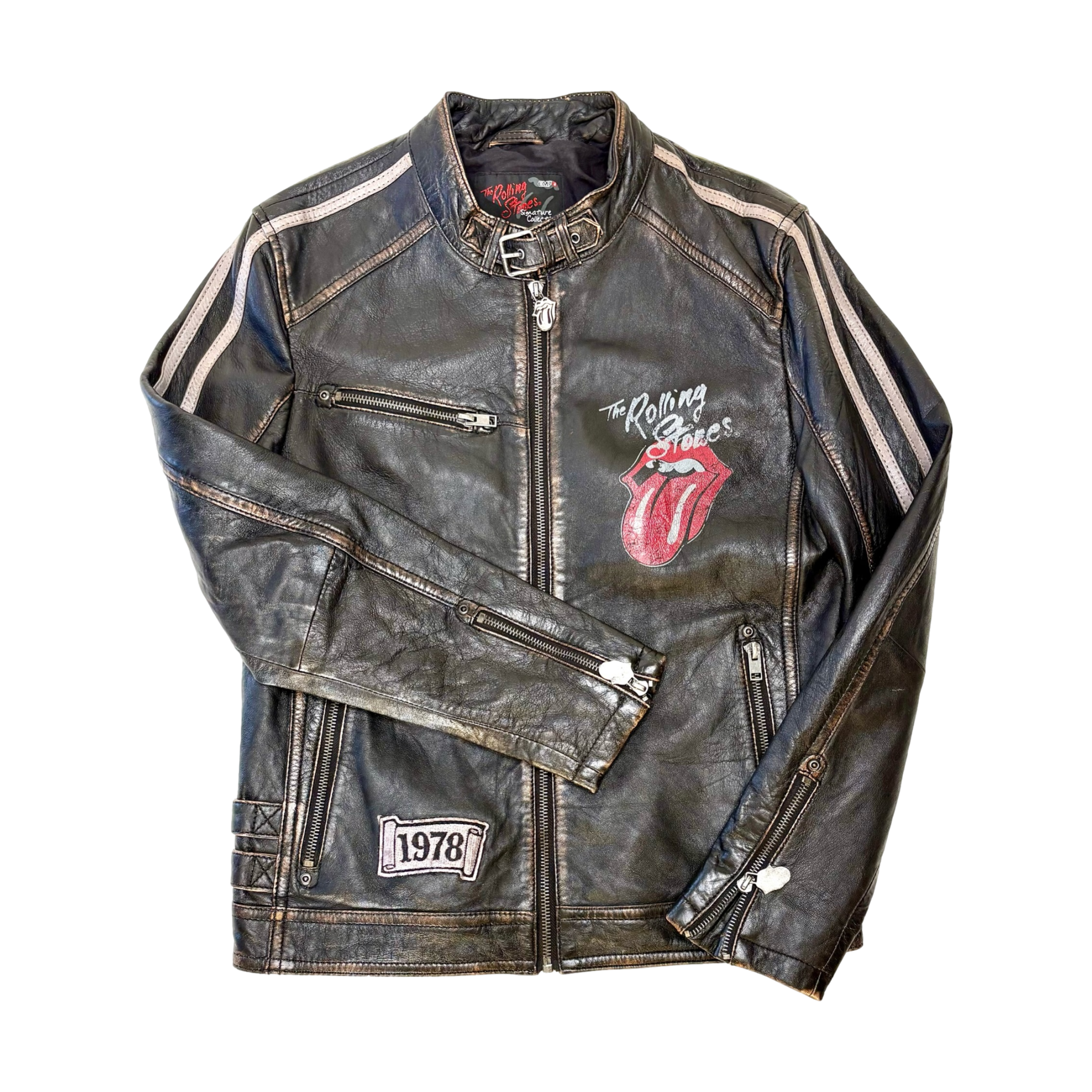 Rolling Stones - Jacket - Black - Leather - Size M/L - Terre des Hommes ...